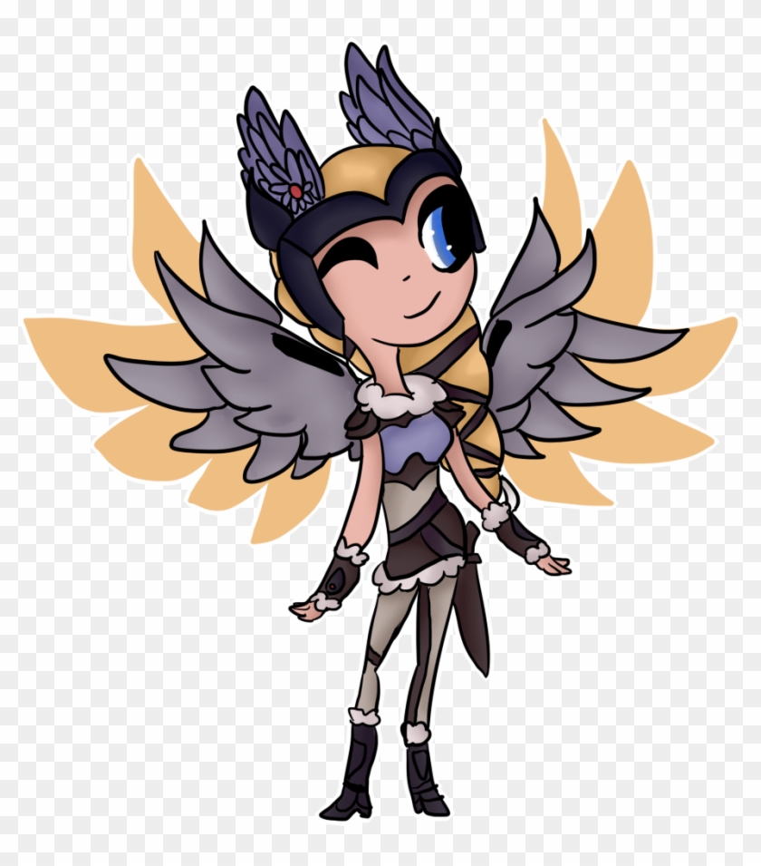 Overwatch] Mercy Sigrun By Nina234557 - Cartoon - Free Transparent PNG ...